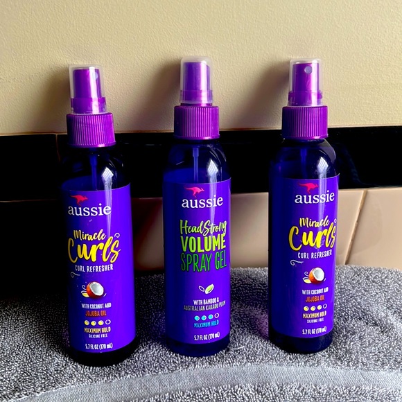 Aussie/Garnier | Hair | Aussie Lot Miracle Curls Spray Gel Hair Bottles ...